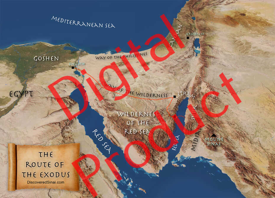 8 Poster Set - Exodus Route Only Posters (DIGITAL) - Discovered Sinai